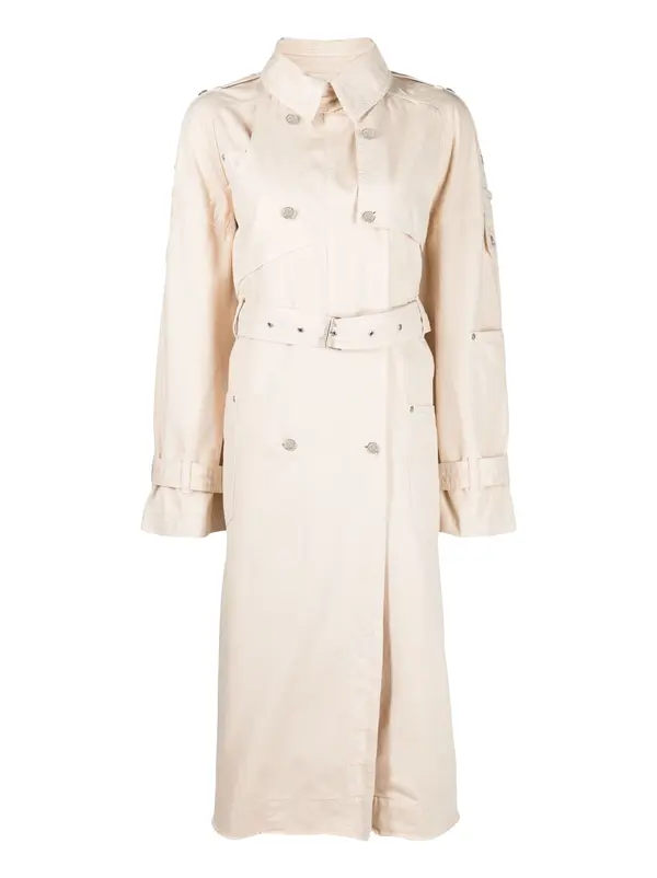 Moschino Double-breasted Trench Coat - Neutrals