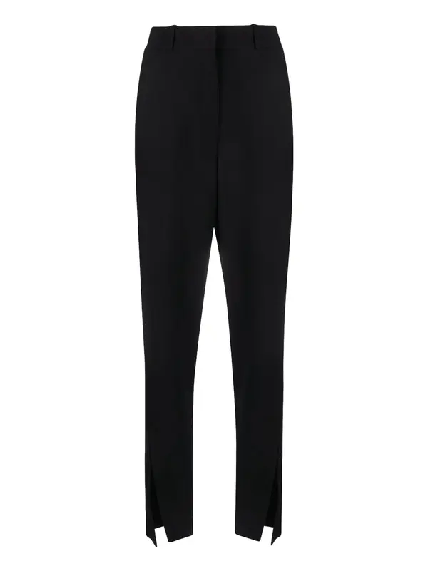 Balmain Split-hem Tapered Trousers - Black