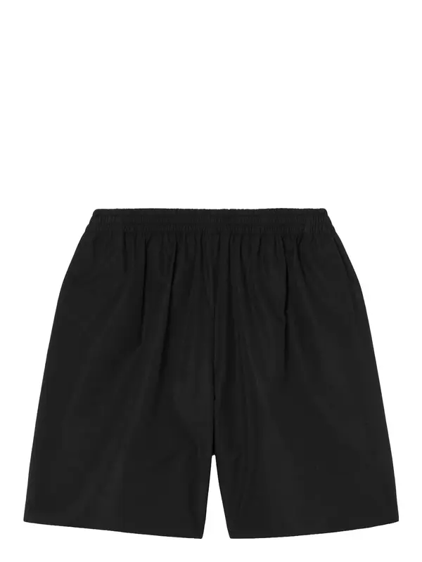 THE ROW Gunther Cotton-blend Shorts - Black