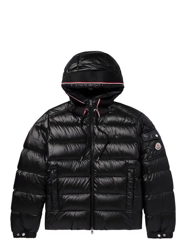 Moncler Pavin Logo-appliquéd Quilted Down Jacket - Black
