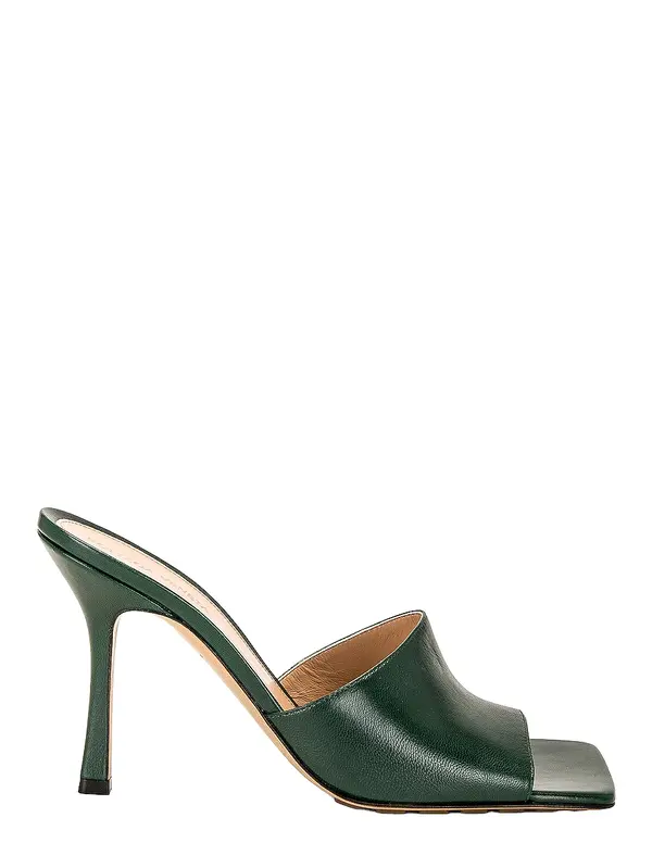 Bottega Veneta Stretch Mule Sandal - Pine Green