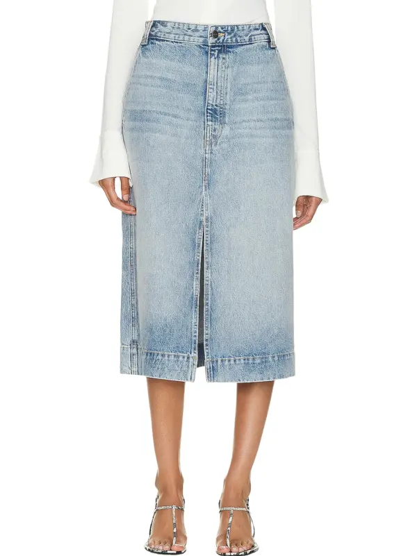 Khaite - KHAITE Charlene Denim Skirt