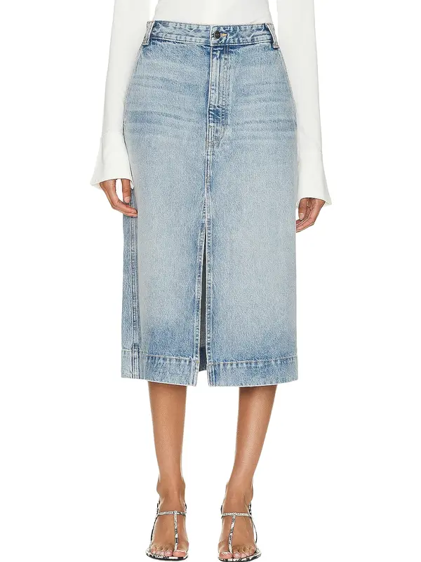 Khaite Charlene Denim Skirt - Bryce