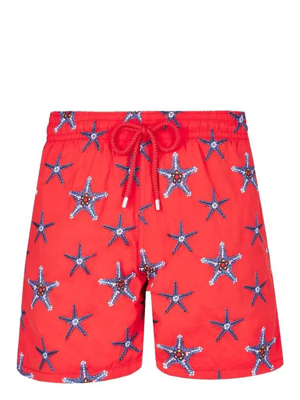 Vilebrequin Mistral Swim Shorts - Coquelicot Red