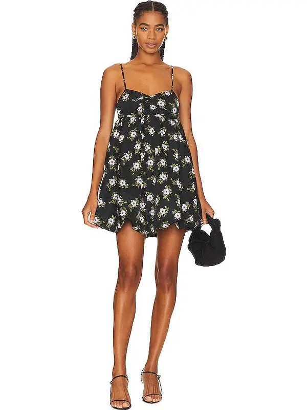 Free People In A Bubble Mini Dress - Black