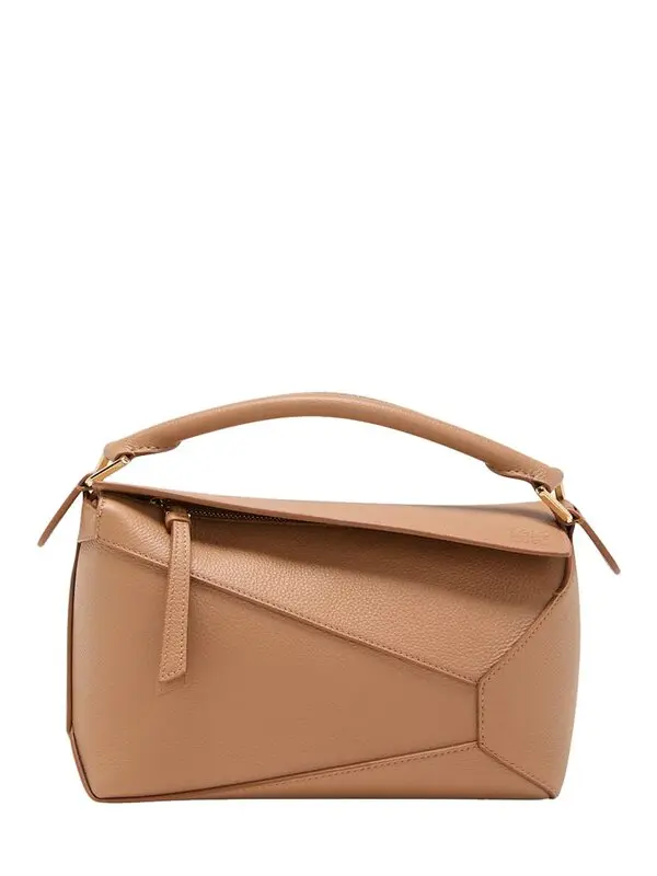 Loewe Puzzle Edge Small Top-handle Bag - Toffee