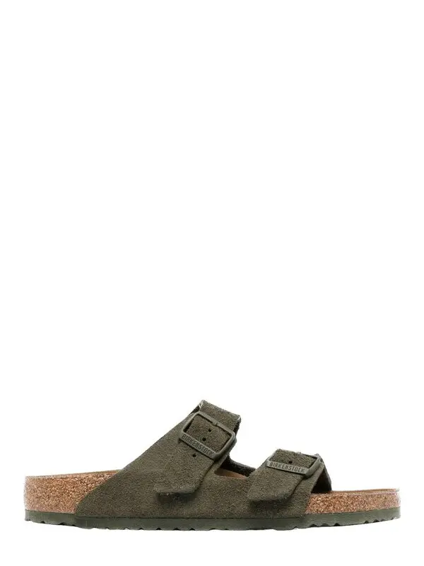 BIRKENSTOCK Double-strap Suede Sandals - Green