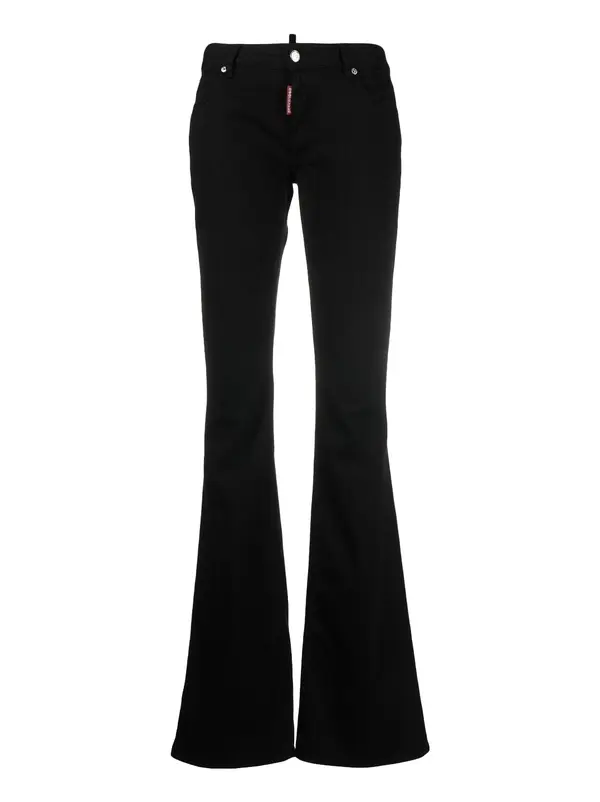 Dsquared2 Low-rise Flared Jeans - Black