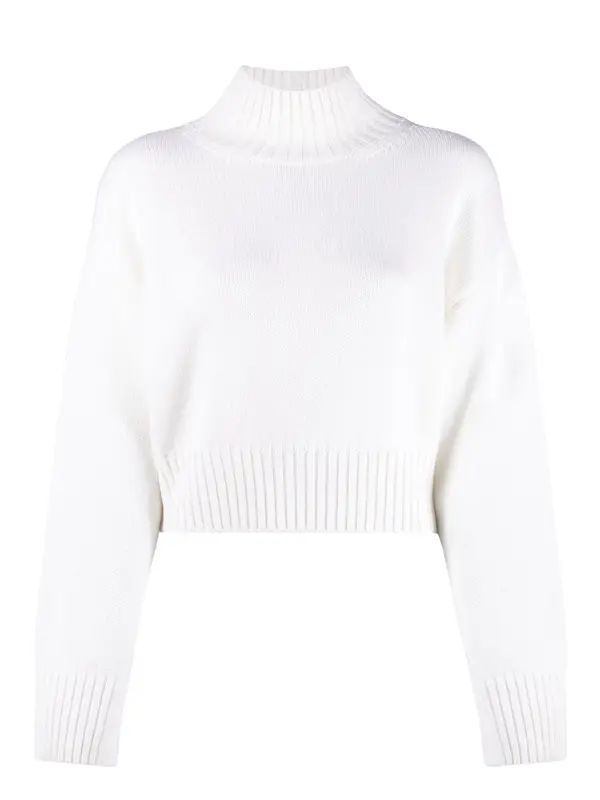 Fabiana Filippi Mock-neck Jumper - White