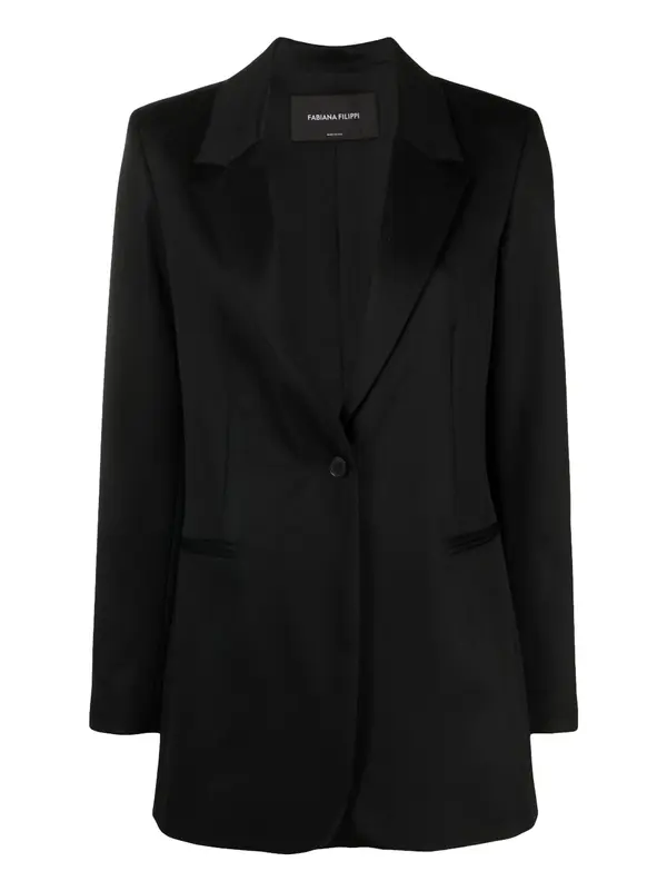 Fabiana Filippi Single-breasted Blazer - Black