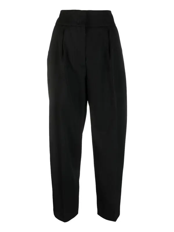 Fabiana Filippi High-waisted Tapered Trousers - Black
