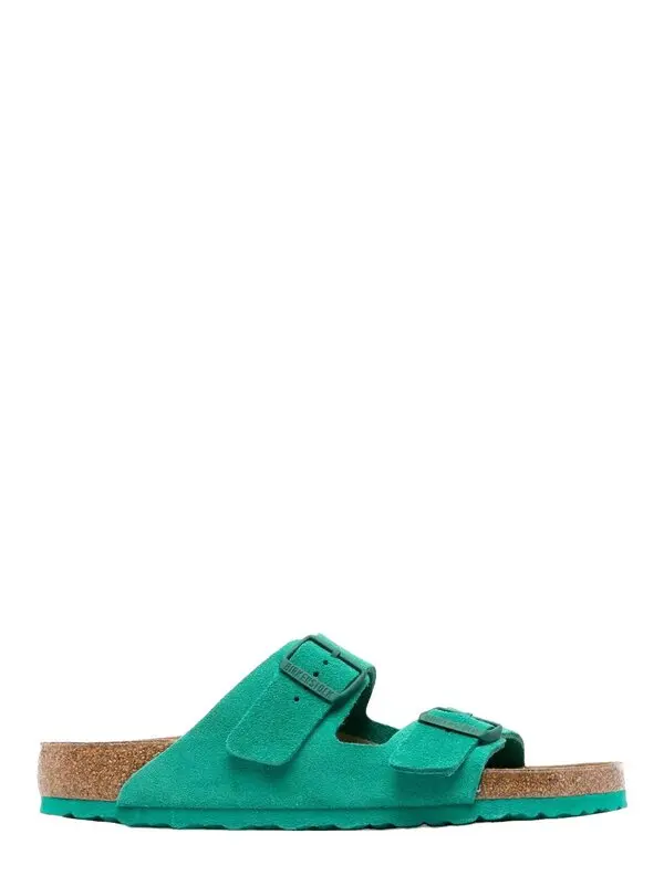 BIRKENSTOCK Double-strap Suede Sandals - Green