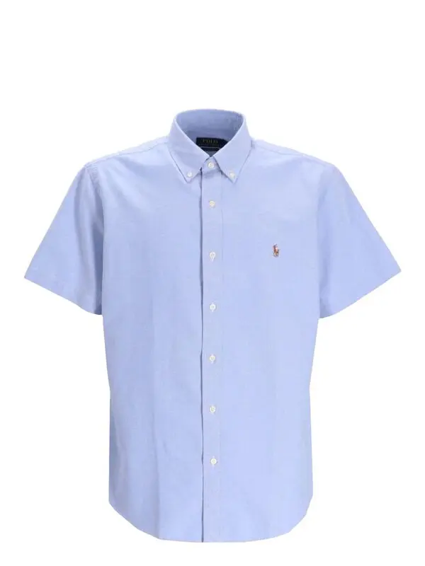 Polo Ralph Lauren Pony-motif Short-sleeve Shirt - Blue