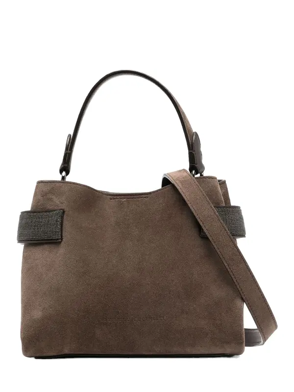 Brunello Cucinelli Essence Small Tote Bag - Brown