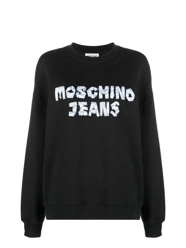 Moschino Logo-print Sweatshirt - Black