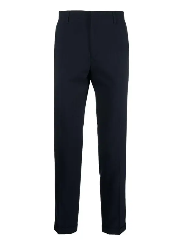Paul Smith Mid-rise Straight-leg Trousers - Blue