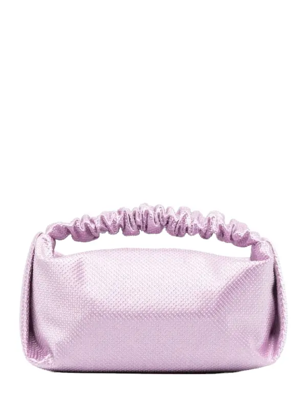 Alexander Wang Scrunchie Crystal-embellished Mini Bag - Purple