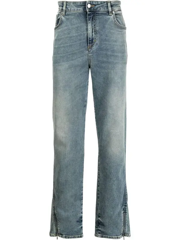 REPRESENT Mid-rise Straight-leg Jeans - Blue