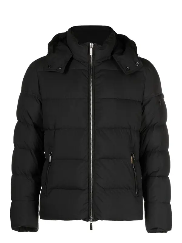 MOORER Long Sleeve Padded Jacket - Black