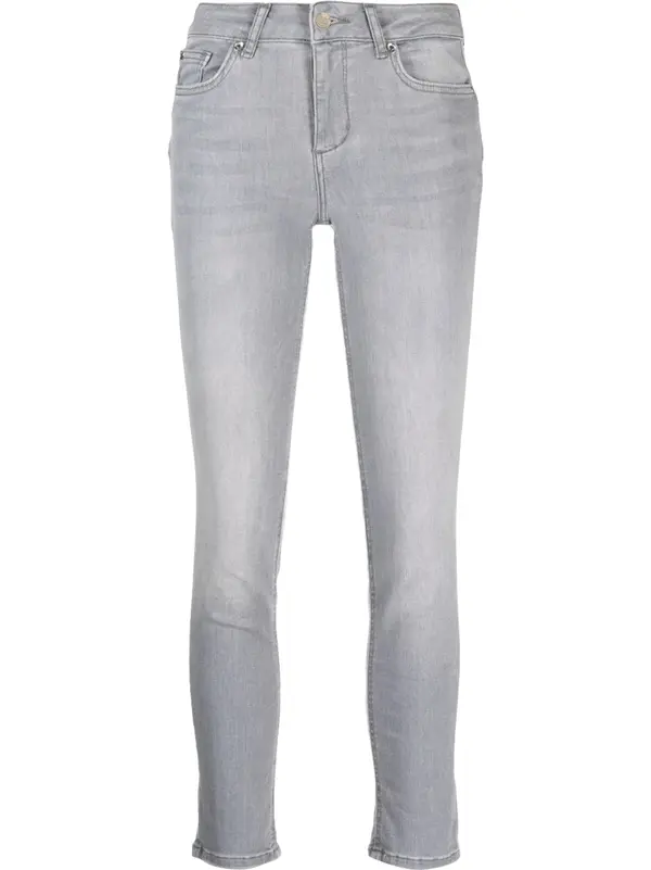 Liu Jo Logo-patch Skinny Jeans - Grey