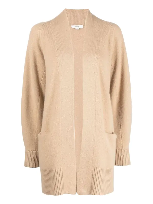Vince Open-front Cashmere Cardigan Coat - Neutrals
