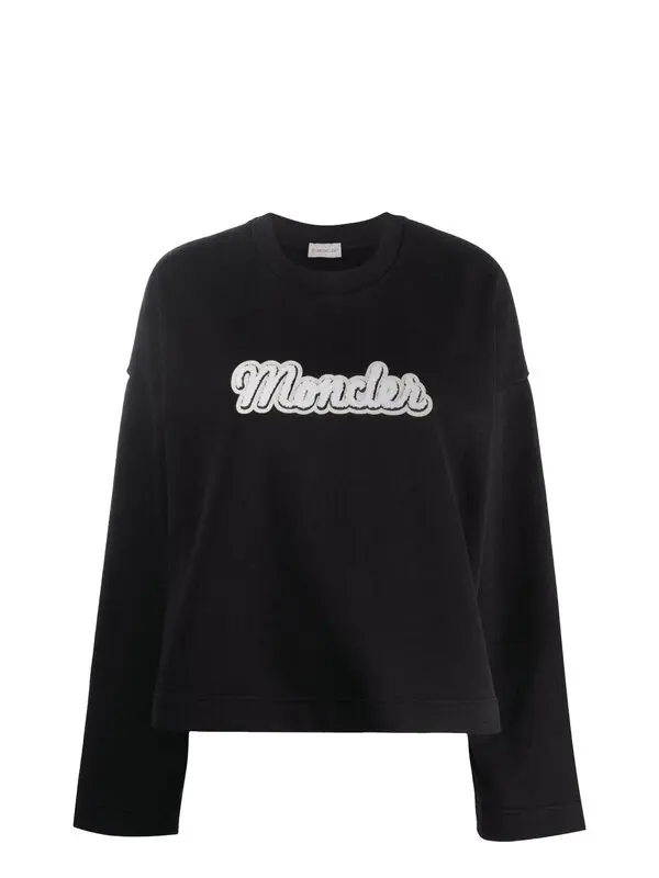Moncler Logo-appliqué Sweatshirt - Black