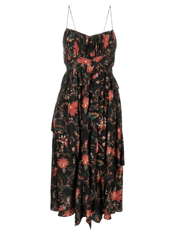 Ulla Johnson Renata Silk Dress - Black
