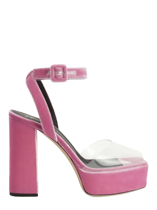 GIUSEPPE ZANOTTI 120mm Betty Plexi Sandals - Pink