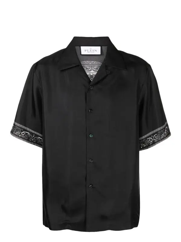 Philipp Plein Skull-print Silk Shirt - Black