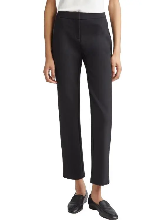 Lafayette 148 New York Waldorf Ankle Pants - Black