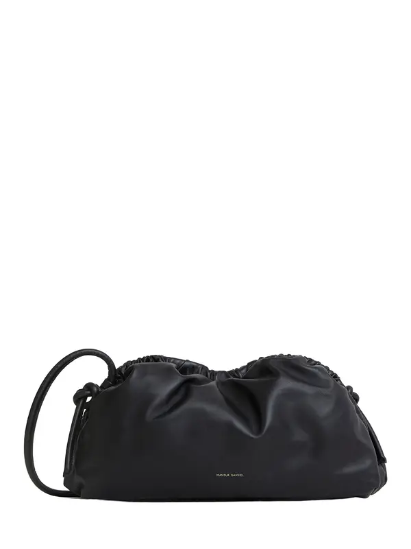 MANSUR GAVRIEL Oversized Cloud Clutch - Black/flamma
