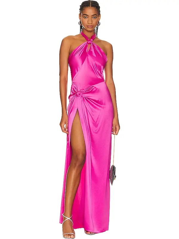 Ronny Kobo Zadena Dress - Hot Magenta