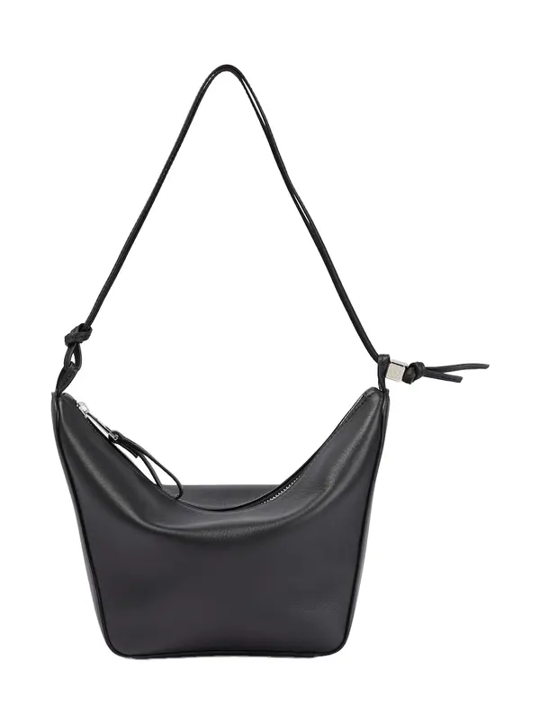 Loewe Hammock Mini Leather Shoulder Bag - Black