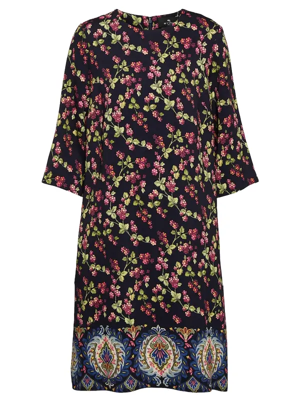 Etro Printed Mini Dress - Black