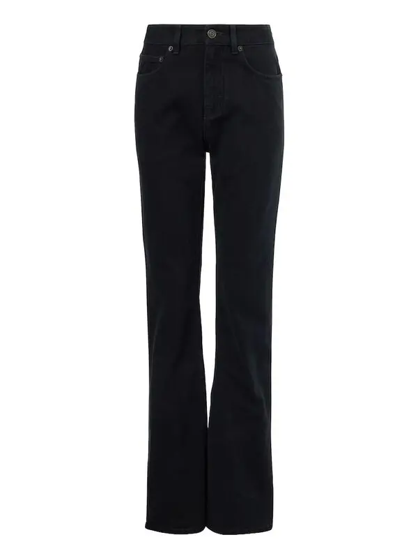 Balenciaga Mid-rise Bootcut Jeans - Black
