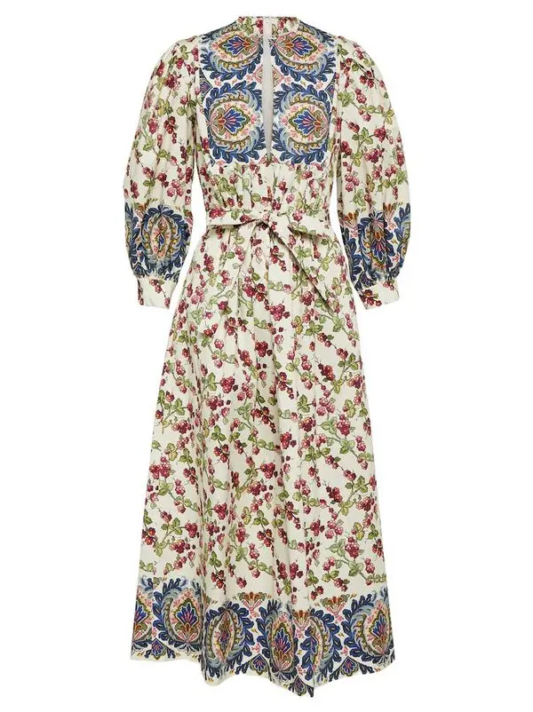 Etro Printed Cotton-blend Midi Dress - Multicoloured