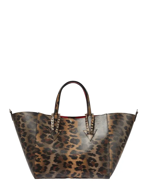 CHRISTIAN LOUBOUTIN Cabachic Small Leopard-print Tote Bag - Multicoloured