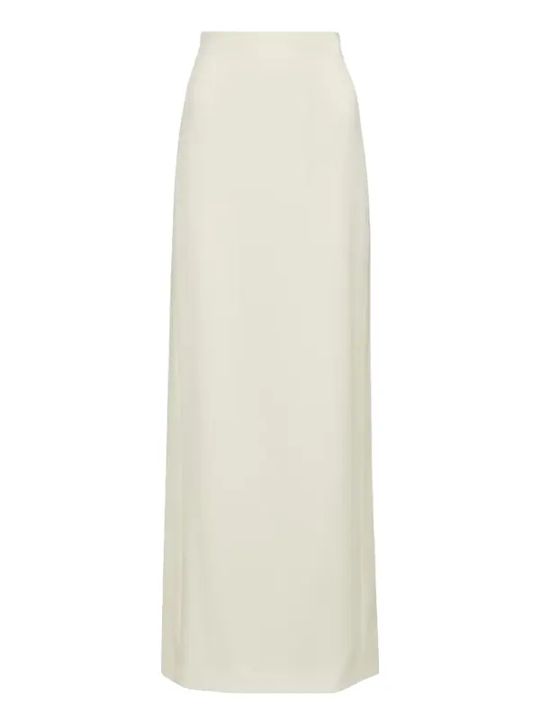 Wardrobe.NYC Virgin Wool Maxi Skirt - White
