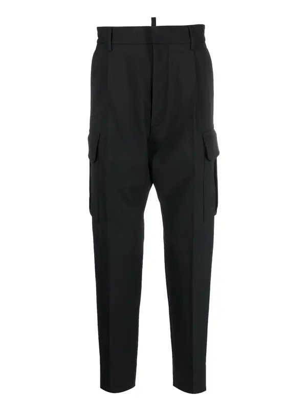 Dsquared2 Drop-crotch Cargo Trousers - Black