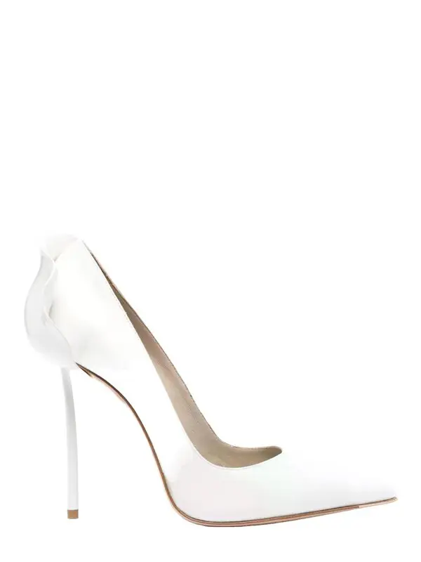 LE SILLA 120mm Petalo Ruffle-detail Pumps - White