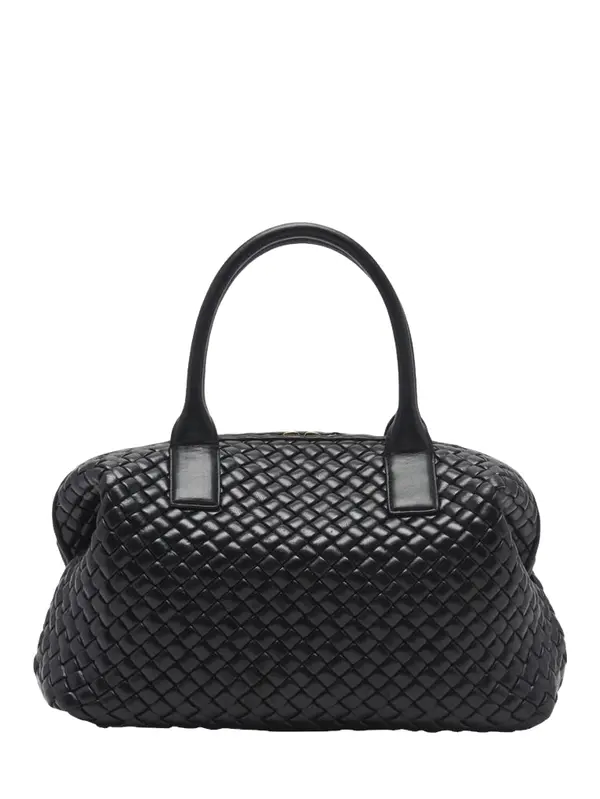 Bottega Veneta Bauletto Bag - Black-m Brass