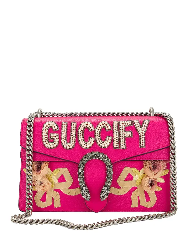 Gucci Guccify Dionysus Shoulder Bag - Pink