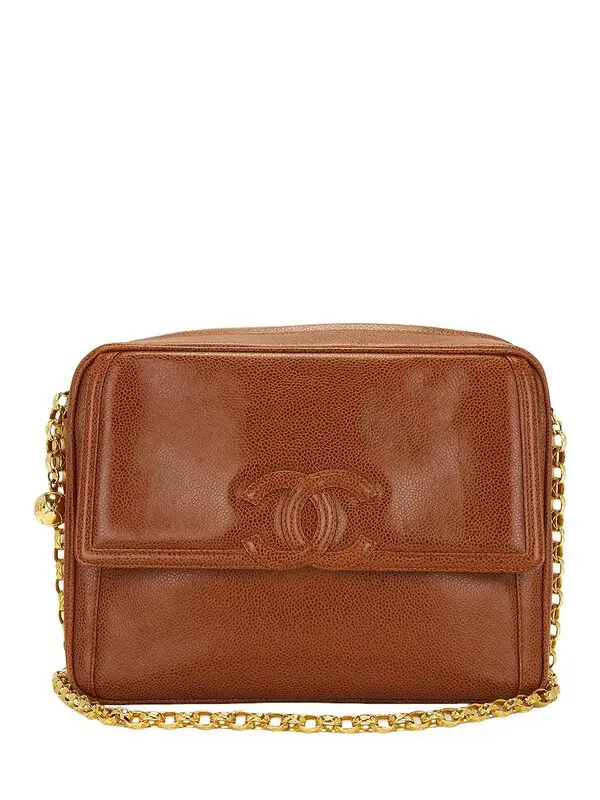 Chanel Caviar Vintage Timeless Camera Bag - Brown
