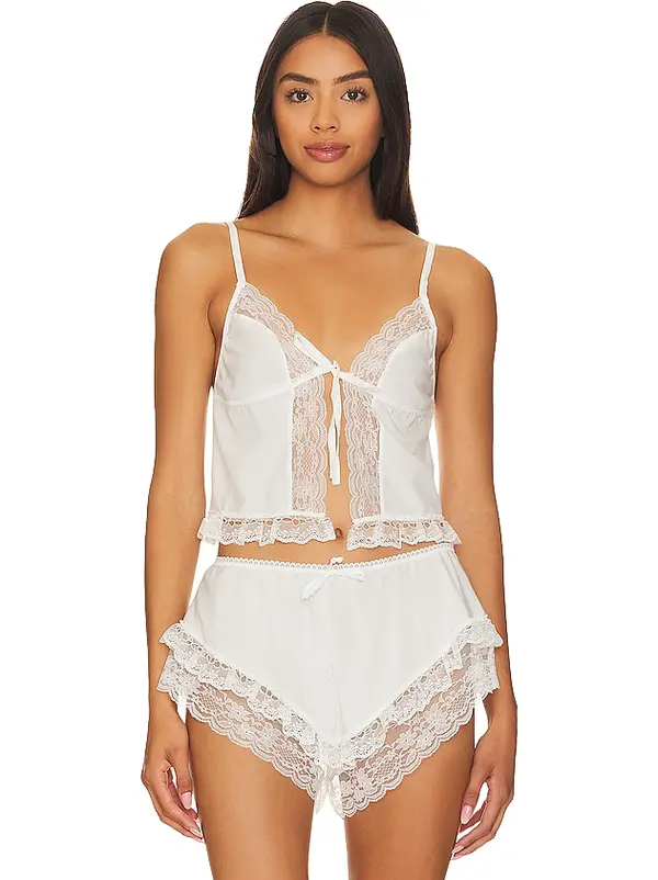 KAT THE LABEL Harriet Camisole - White