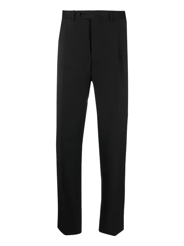 Canali Slim-fit Tailored Trousers - Black