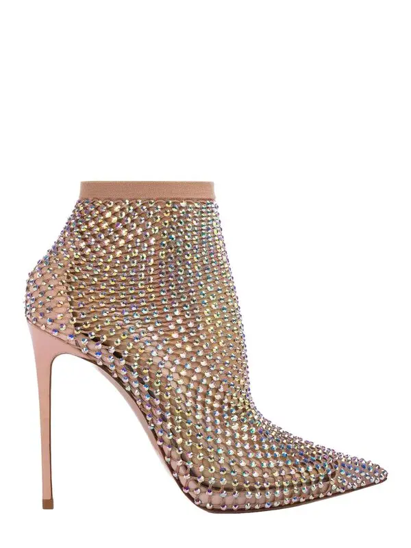 LE SILLA Gilda 125mm Crystal-embellished Pumps - Neutrals