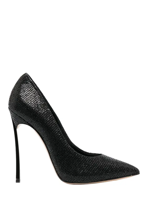 Casadei Blade 120mm Sequin-embellished Pumps - Black