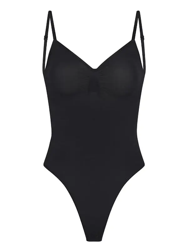 SKIMS Seamless Sculpt Brief Bodysuit - Onyx