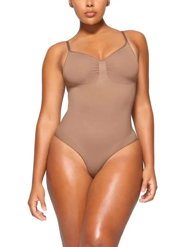 SKIMS Seamless Sculpt Brief Bodysuit - Sienna