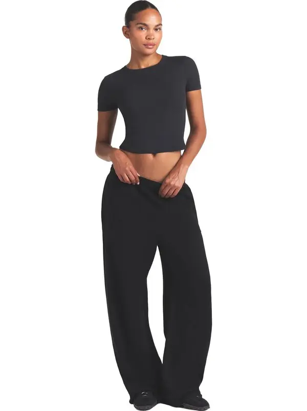 SKIMS Cotton Rib T-shirt - Soot